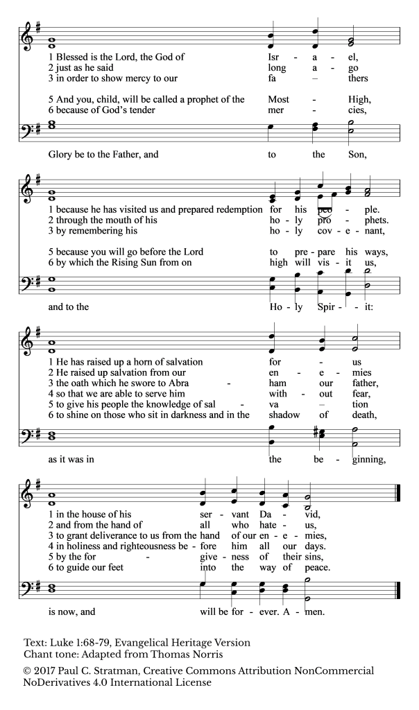 Canticle: The Benedictus – A Collection of Prayers